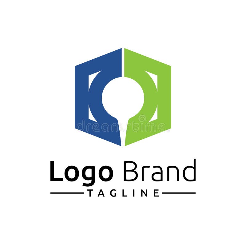 Golf Cube Box Sport Club Logo Template Stock Illustration ...