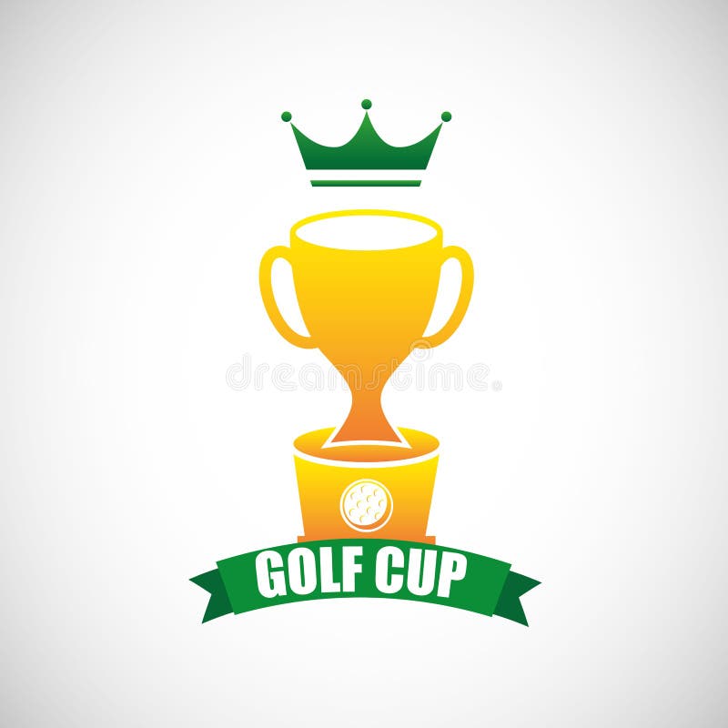 Golf cup design stock vector. Illustration of symbol - 63369269
