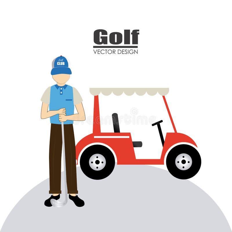 Golf design stock vector. Illustration of action, movement - 42770118