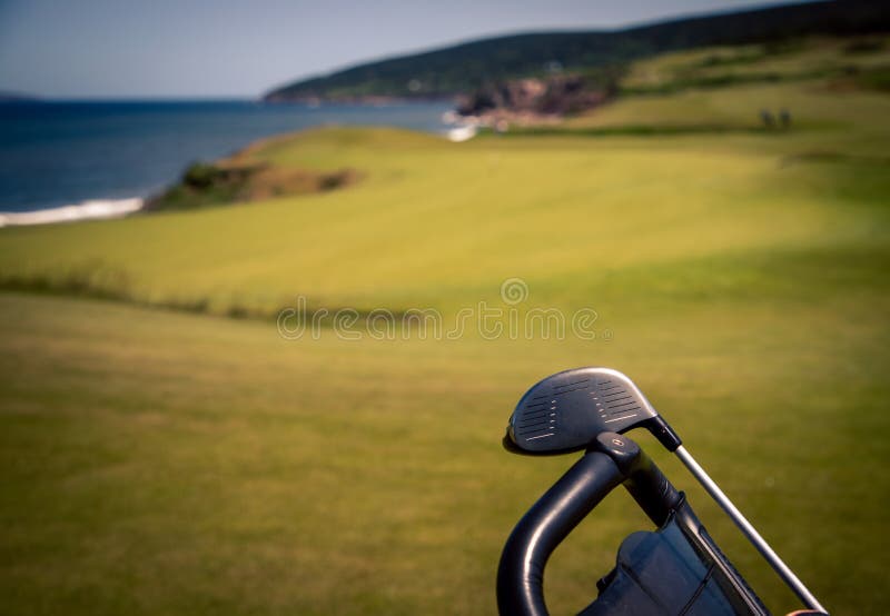 Golf Driver with Course in Background Stock Photo - Image of outdoor ...