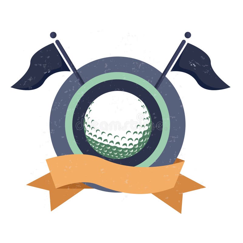 Golf Emblem. Vector Illustration Decorative Design Stock Vector ...
