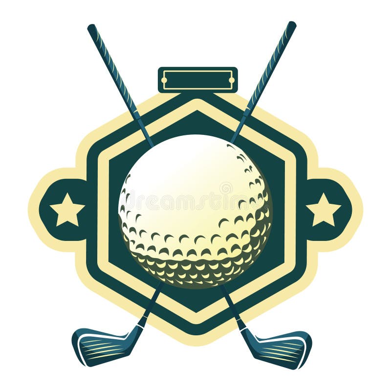 Golf Emblem. Vector Illustration Decorative Design Stock Vector ...
