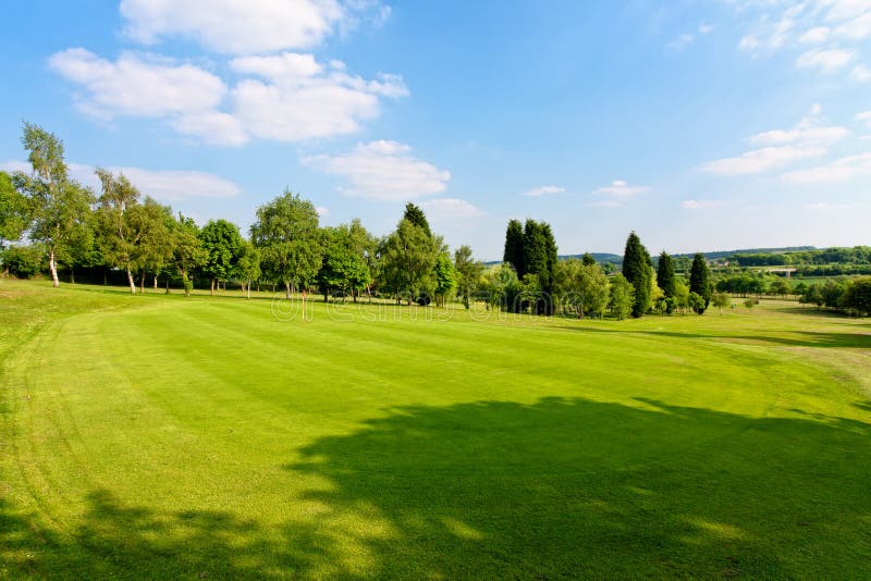 Golf field stock image. Image of putting, nature, flag - 14649261