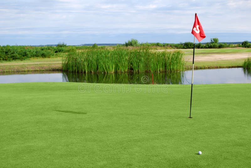 Mini-golf field stock image. Image of field, brook, mini - 15142373