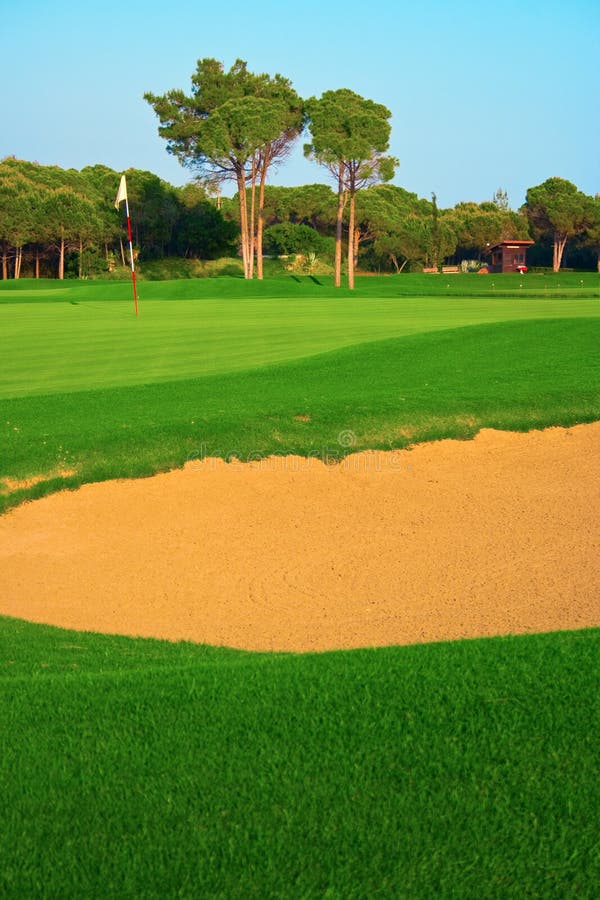 Golf course stock photo. Image of green, blue, competition - 23261656