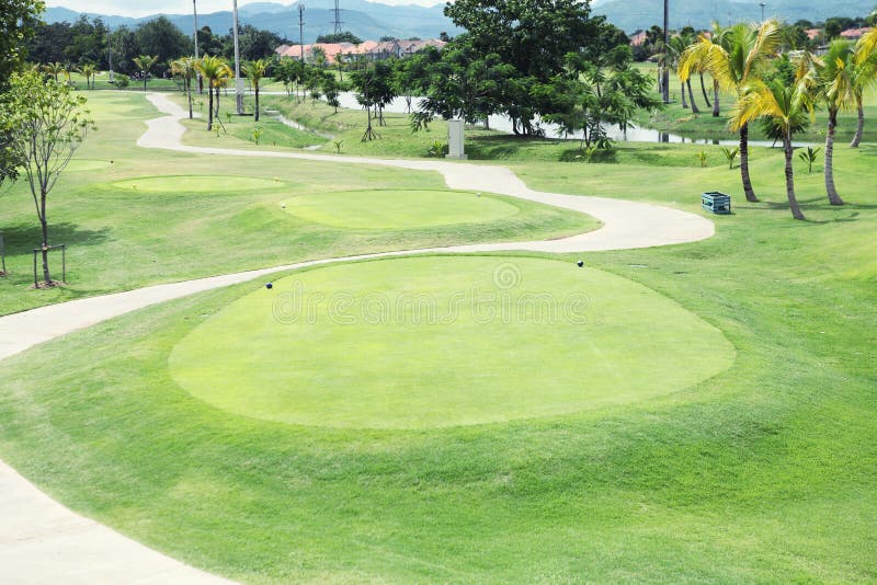 Golf field stock image. Image of outdoors, natural, grass - 32883813