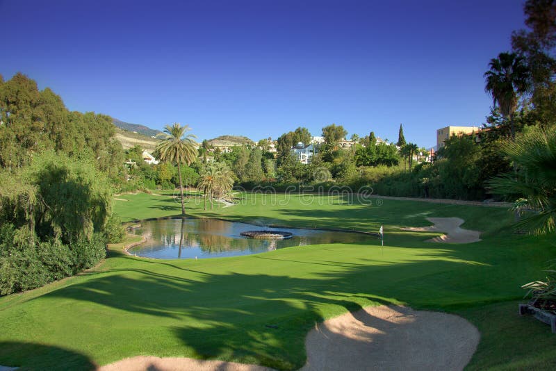 Golf field stock image. Image of golf, nature, player - 32046547