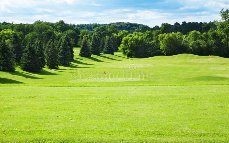 Golf field stock image. Image of outside, power, grass - 86136063