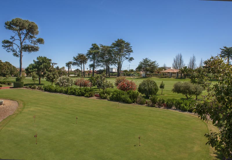 Golf field stock photo. Image of landscape, summer, club - 45019252