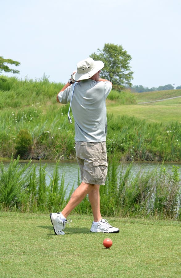 Golf Finish stock photo. Image of club, ball, swinging - 20016938