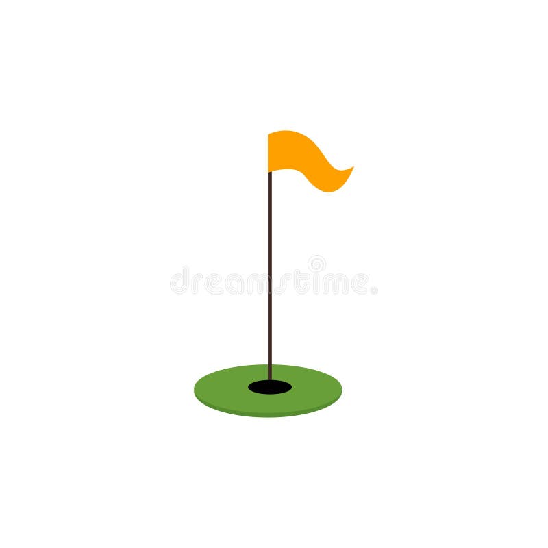 Golf Flag Vector Design Template Illustration Stock Vector ...