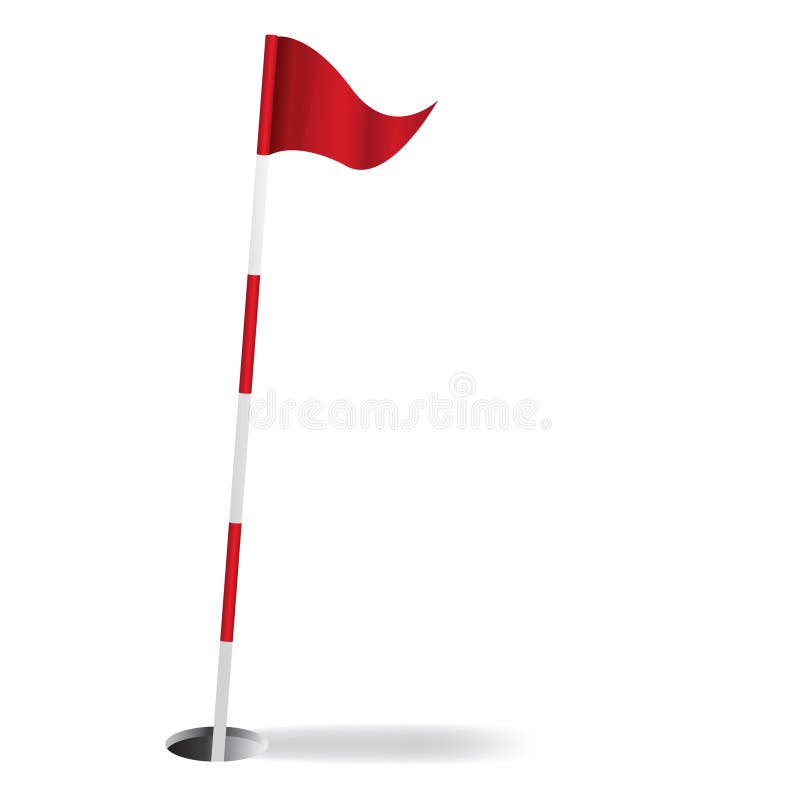 Golf Flag. Vector Illustration Decorative Design Stock Vector ...