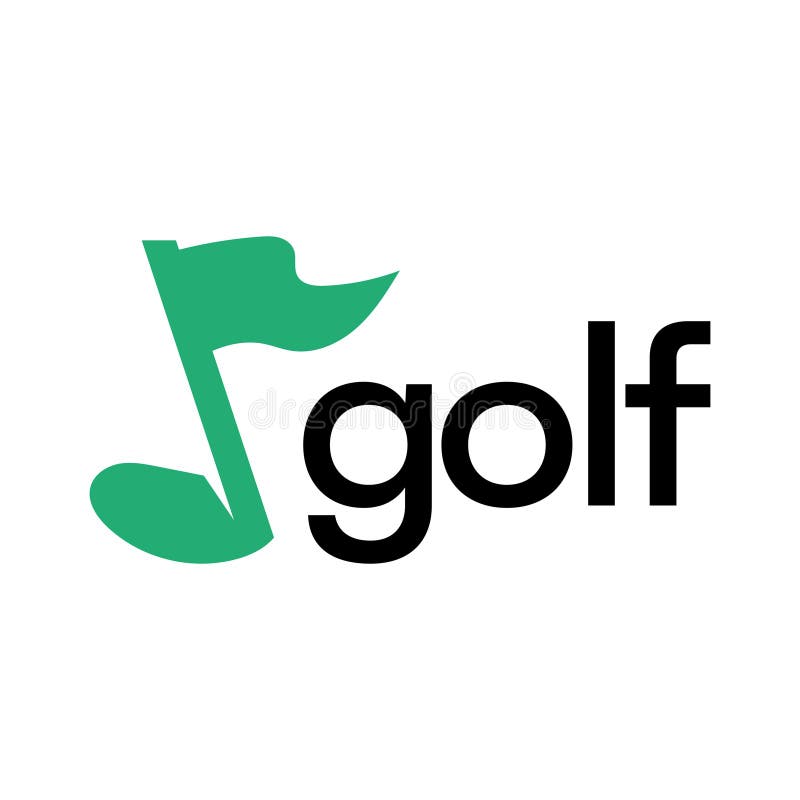 Golf Flat Minimalist Logo Design Stock Vector - Illustration of outdoor ...