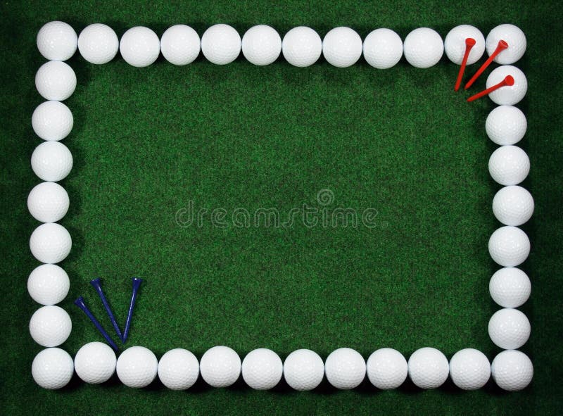 Golf frame stock photo. Image of border, pegs, sports - 4296138