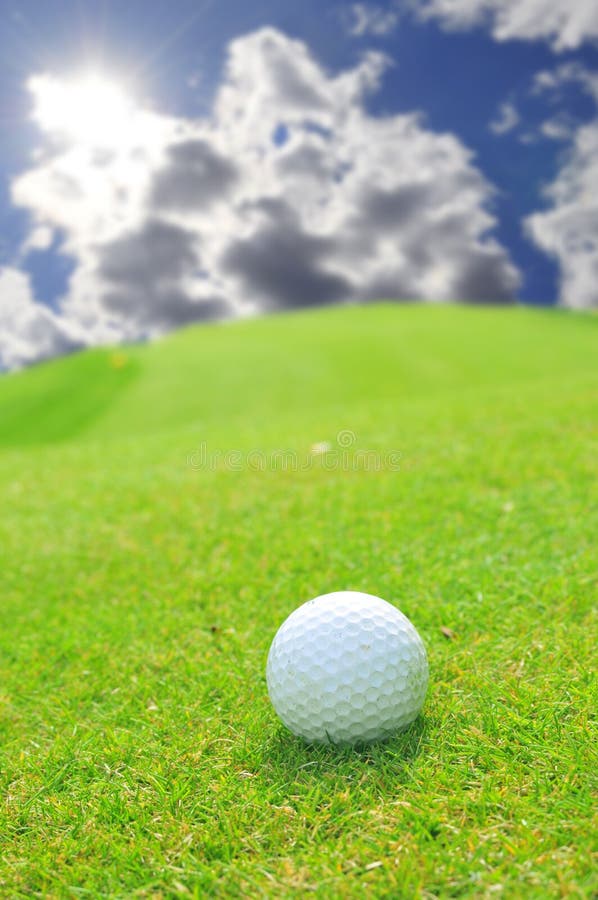 Golf ball stock image. Image of color, golf, nature, lawn - 13093881