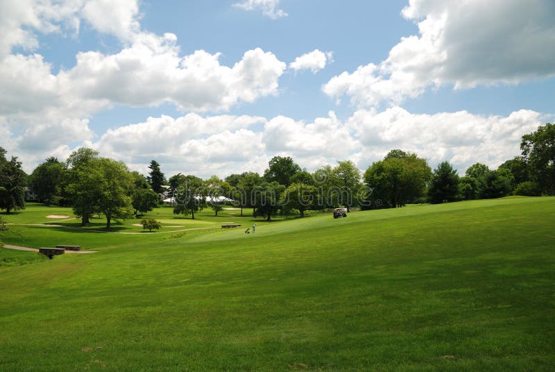 Golf Green in Campus of University. Stock Photo - Image of view ...