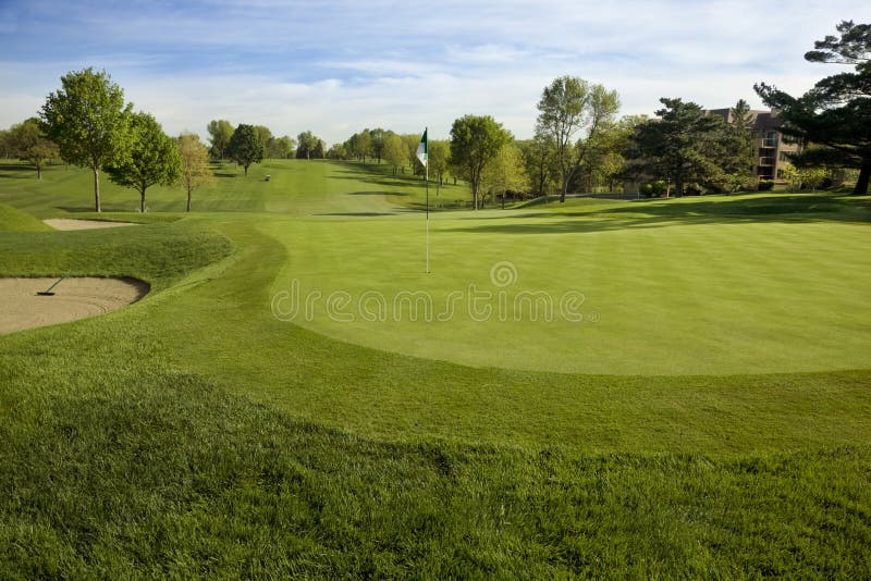Golf Green, Fairway at a Very Lush and Green Golf Club Stock Photo ...