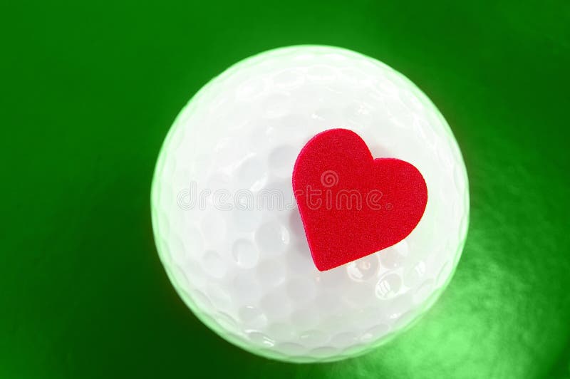 Golf heart stock image. Image of sport, play, heart, ball - 27030723