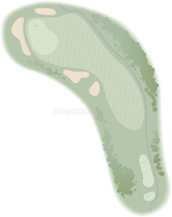 Golf hole stock vector. Illustration of vector, link, tournament - 1715268