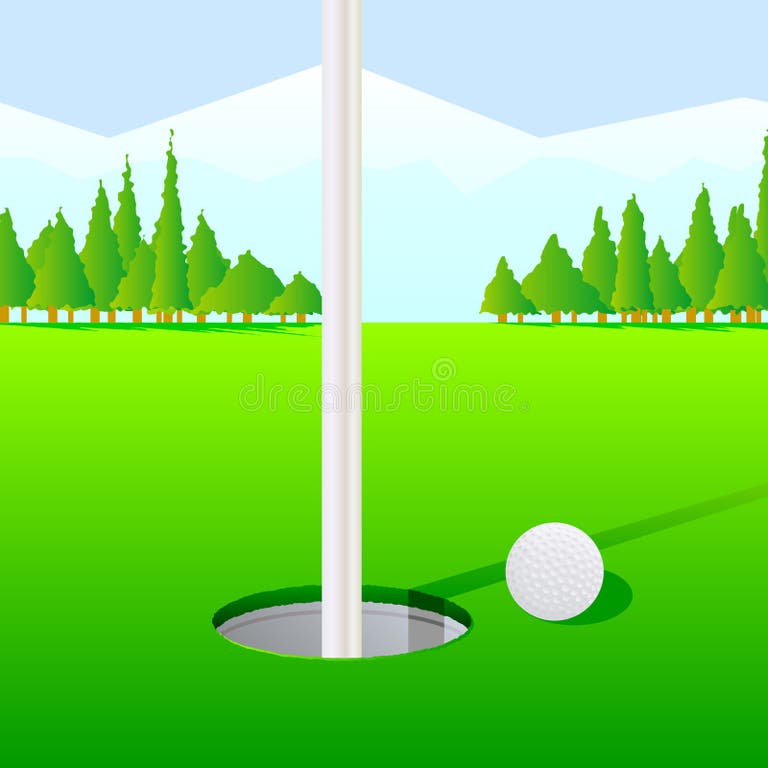 Golf Hole One Graphic Stock Illustrations – 247 Golf Hole One Graphic ...