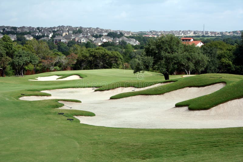 Golf hole stock image. Image of club, country, nature - 6442563