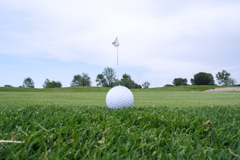 Golf hole and ball stock photo. Image of clear, front - 72365870