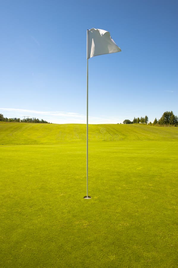 Golf hole stock image. Image of leisure, golfing, flag - 98739961