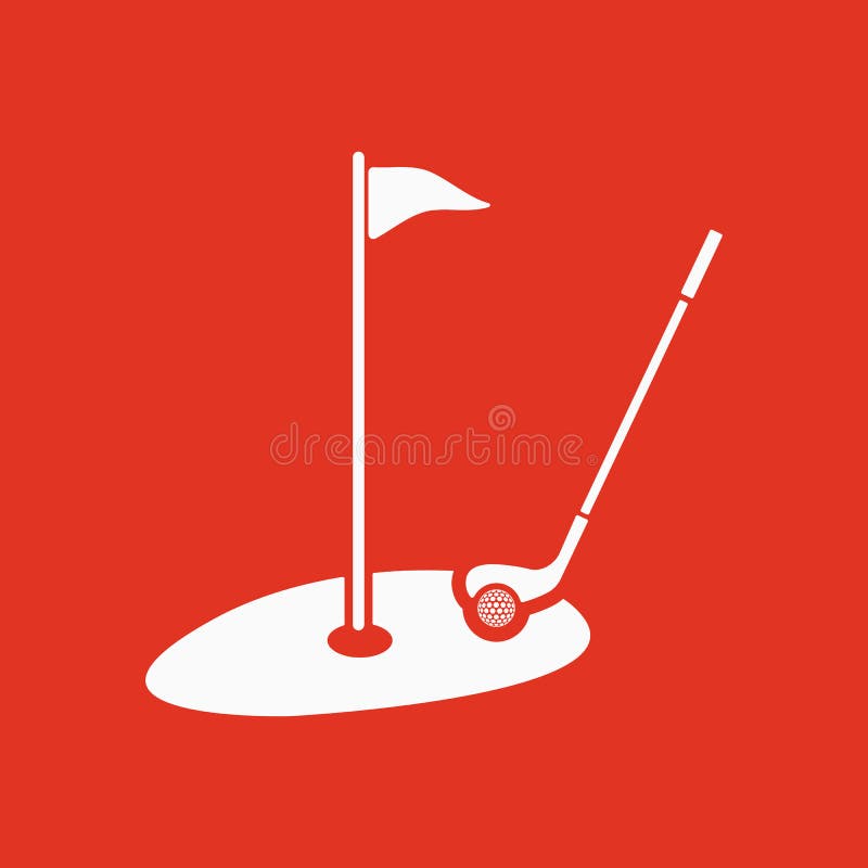 The Golf Icon. Sport Symbol Stock Vector - Illustration of sign ...