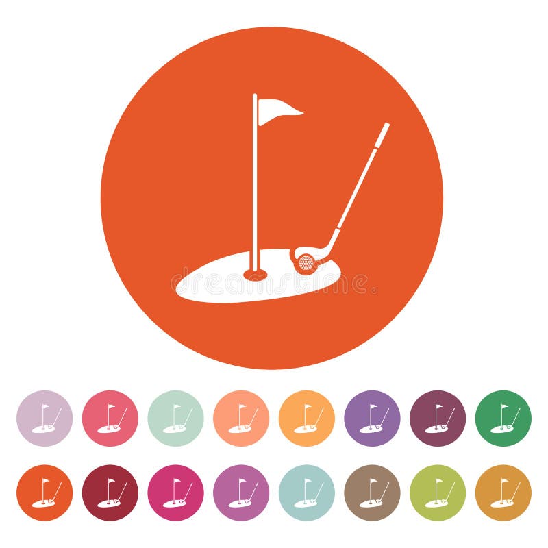 The Golf Icon. Sport Symbol Stock Vector - Illustration of clubhead ...