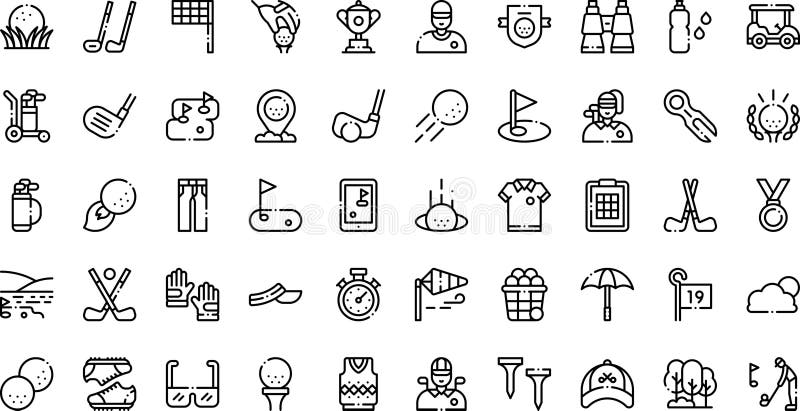 Golf Icons High-Quality Vector Icons Collection with Editable Stroke ...