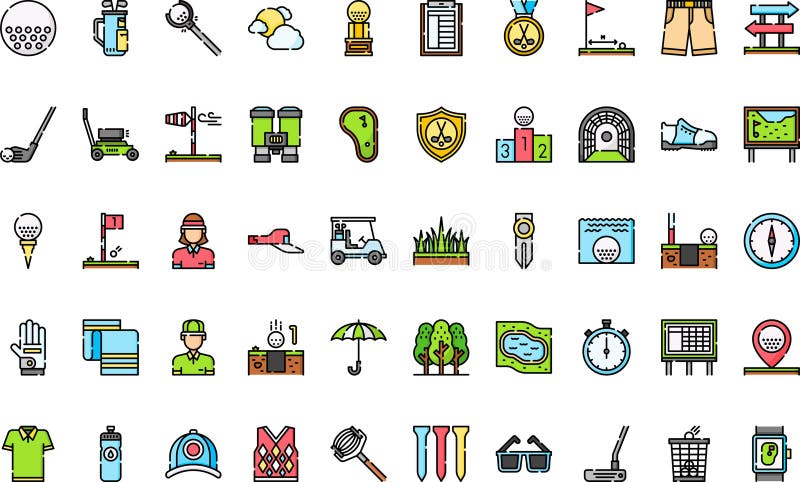 Golf Icons High-Quality Vector Icons Collection with Editable Stroke ...