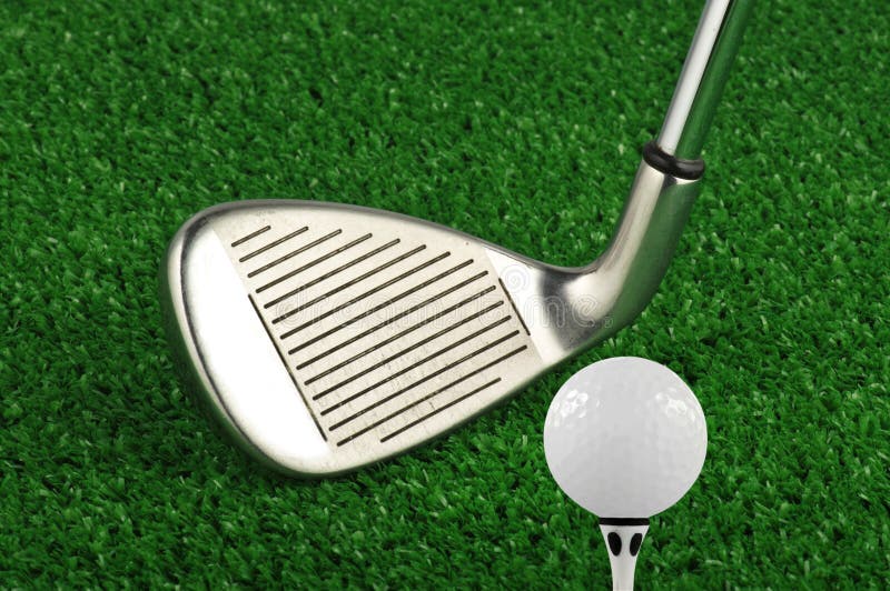 Golf Iron club tee stock photo. Image of golf, play, iron - 70089224