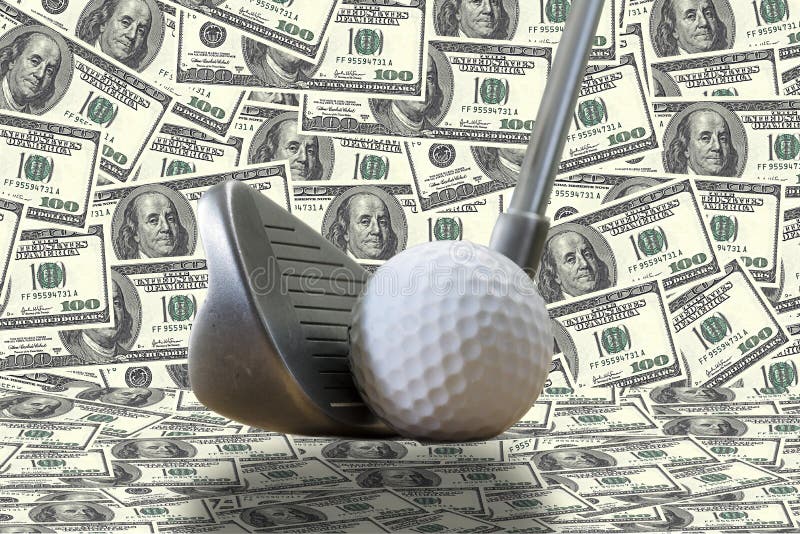Money golf club and ball stock photo. Image of club, green - 2905670