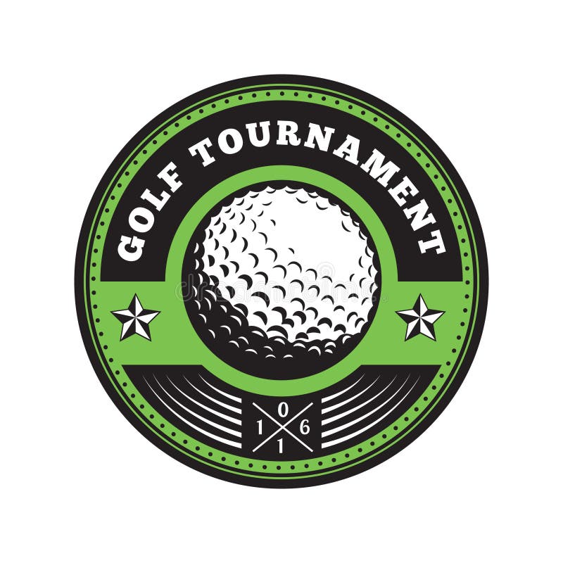 Golf Label. Vector Illustration Decorative Background Design Stock ...