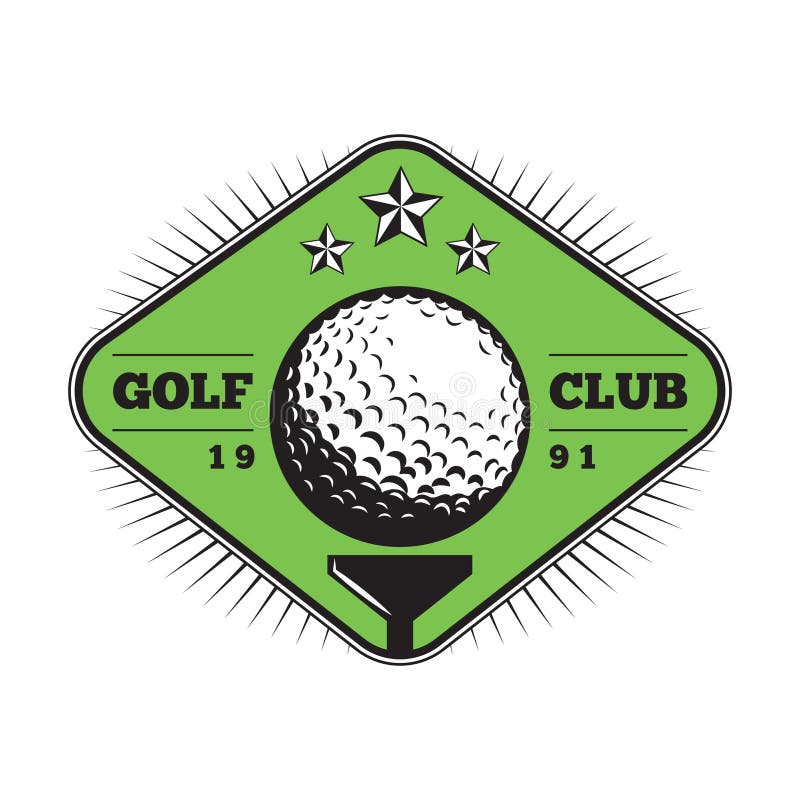 Golf Label. Vector Illustration Decorative Background Design Stock ...