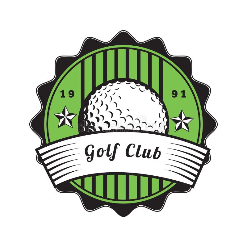 Golf Label. Vector Illustration Decorative Background Design Stock ...