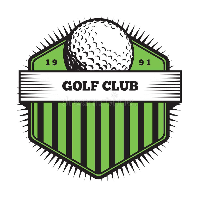 Golf Label. Vector Illustration Decorative Design Stock Vector ...