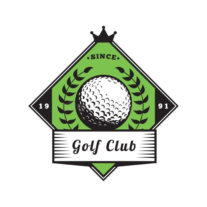Golf Label. Vector Illustration Decorative Design Stock Vector ...
