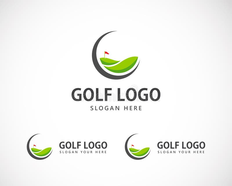 Golf Logo Creative Concept Circle Hobby Champion Club Team Stock ...