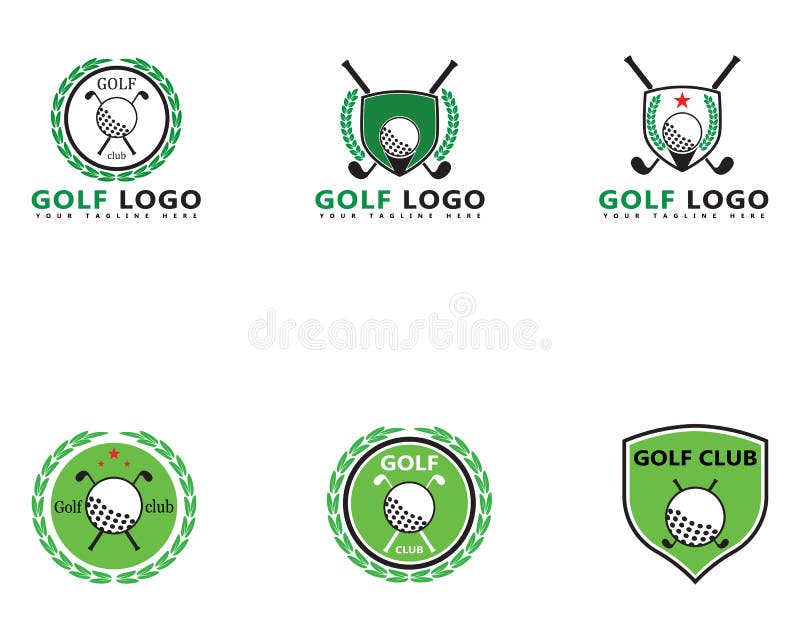 Golf Logo Template Vector Illustration Stock Vector - Illustration of ...