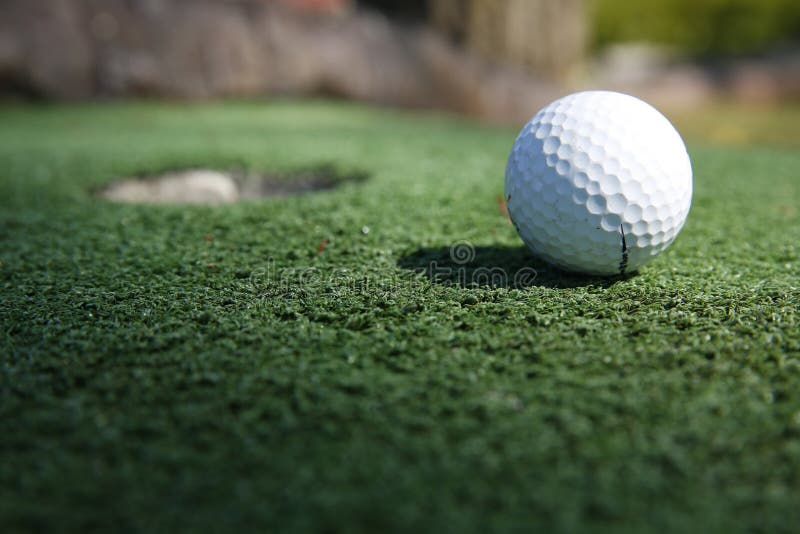 Mini golf ball stock image. Image of entertainment, sphere - 195344181