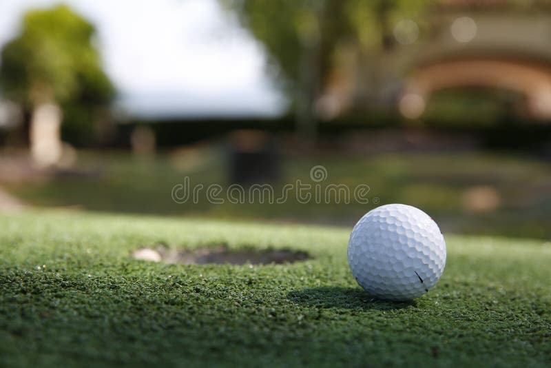Mini golf ball stock photo. Image of putter, mini, outdoor - 195344268