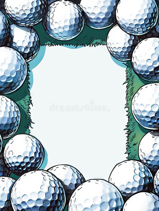 Golf or Miniature Golf Background Stock Illustration - Illustration of ...