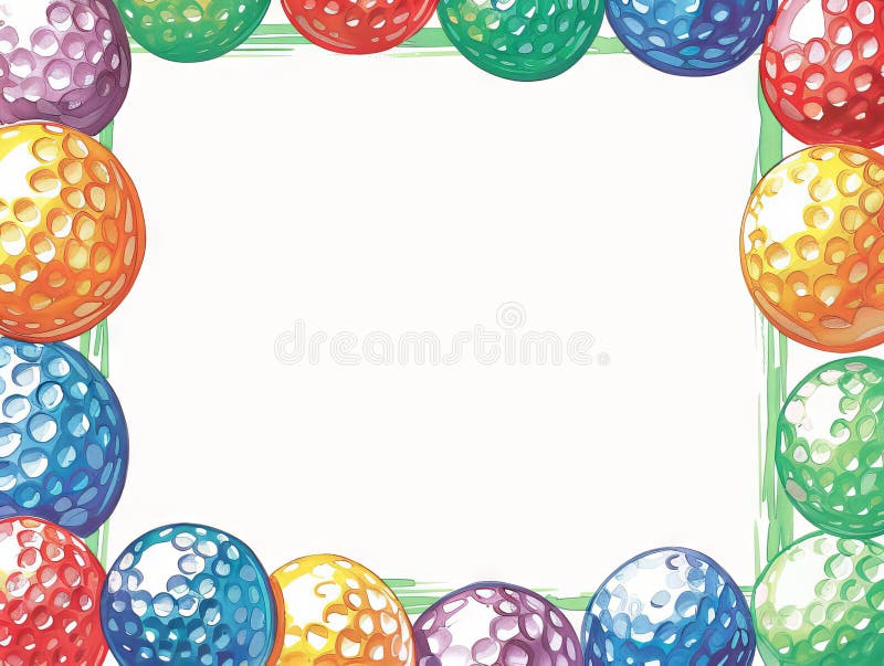 Golf or Miniature Golf Background Stock Illustration - Illustration of ...