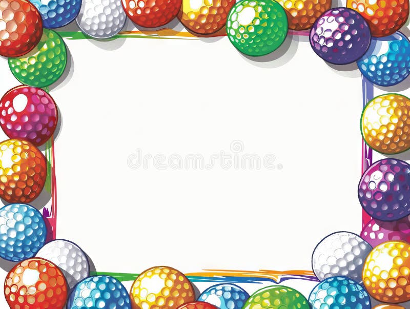 Golf or Miniature Golf Background Stock Illustration - Illustration of ...