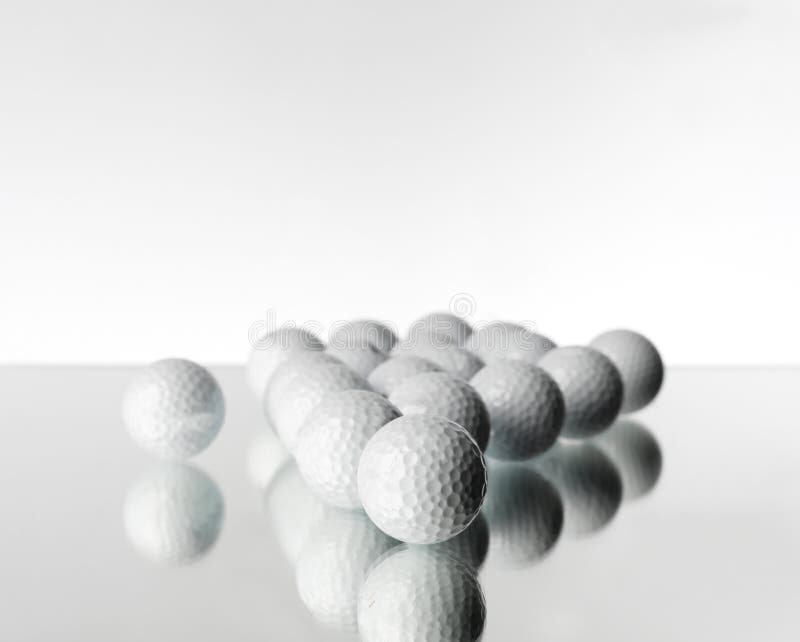 Golf balls in a line stock image. Image of concept, athlete - 2134941