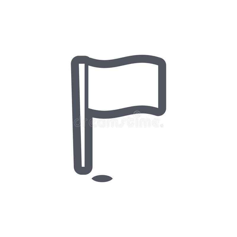 Golf Pin Flag. Vector Illustration Decorative Design Stock Vector ...