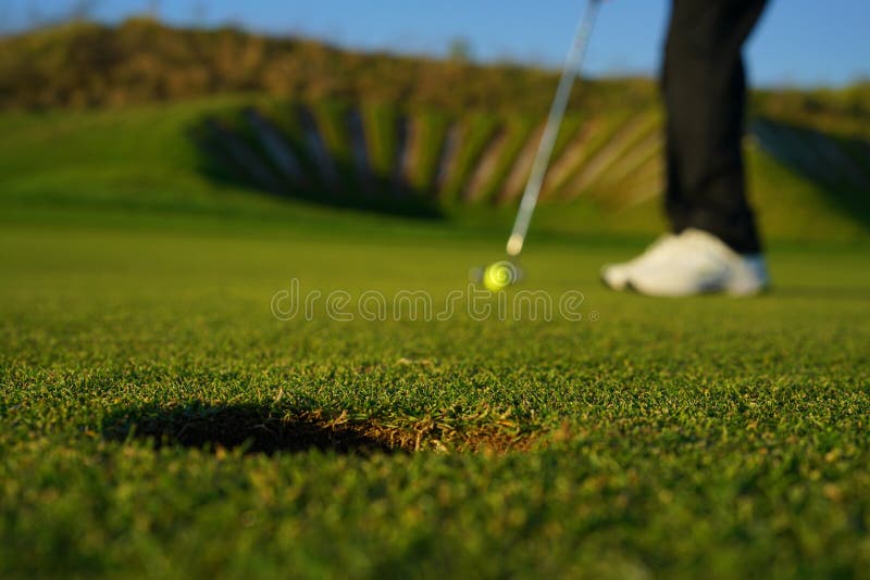 The Golf Player and the Golf Ball Stock Photo - Image of sport, game ...
