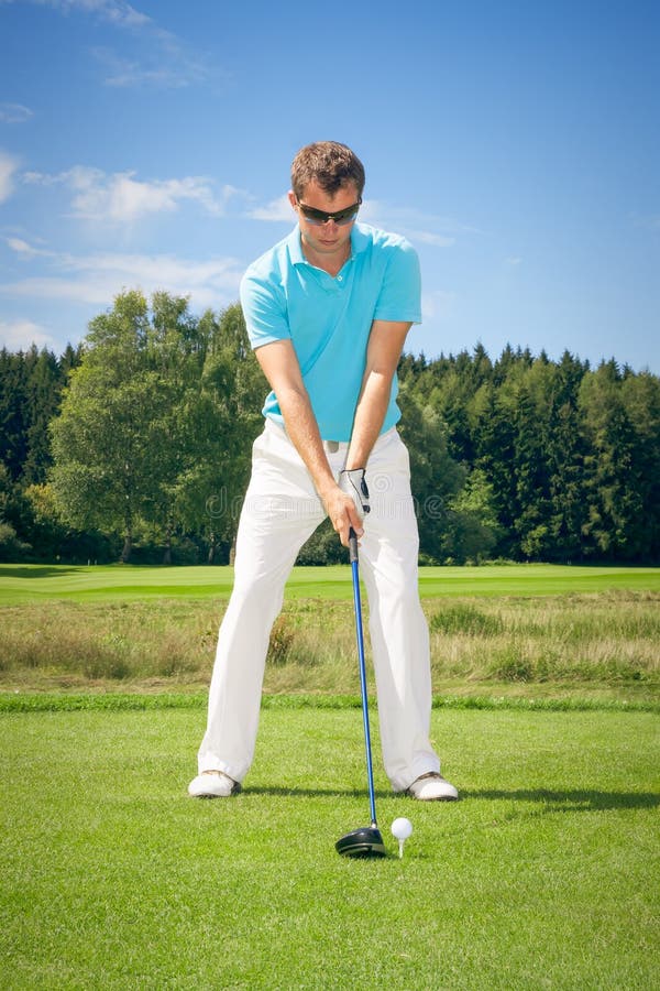 Golf player stock photo. Image of hobby, ball, lawn, person - 20751506