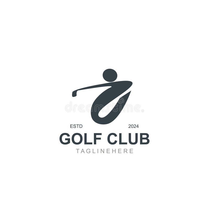 Golf Player Logo Sport Simple and Modern Creative Design Template ...